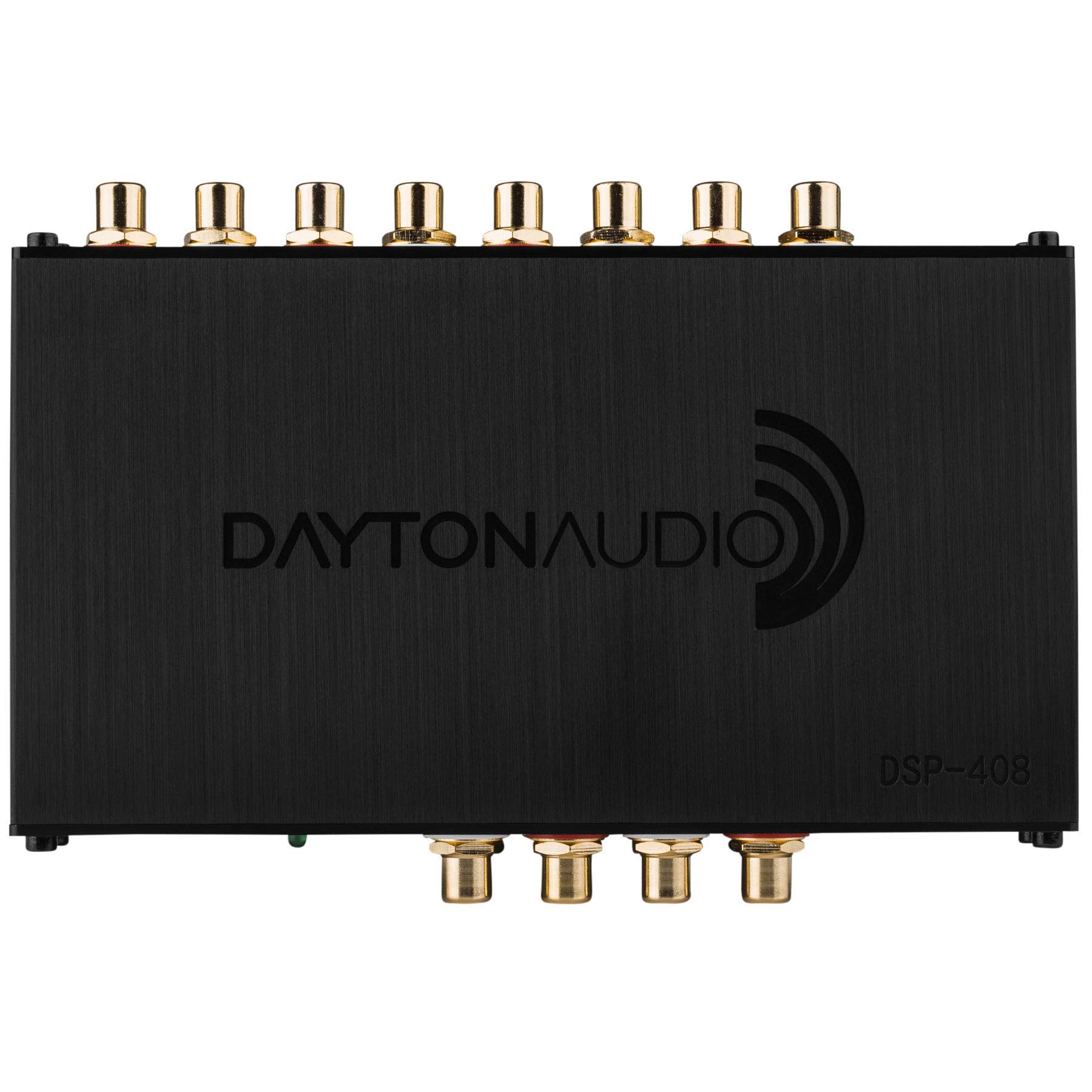 Dayton Audio DSP-408 4 Input 8 Output DSP Digital Signal Processor with Built-in EQ, Crossovers, Time Alignment, and Input/Output Mixing for Home and Car Audio