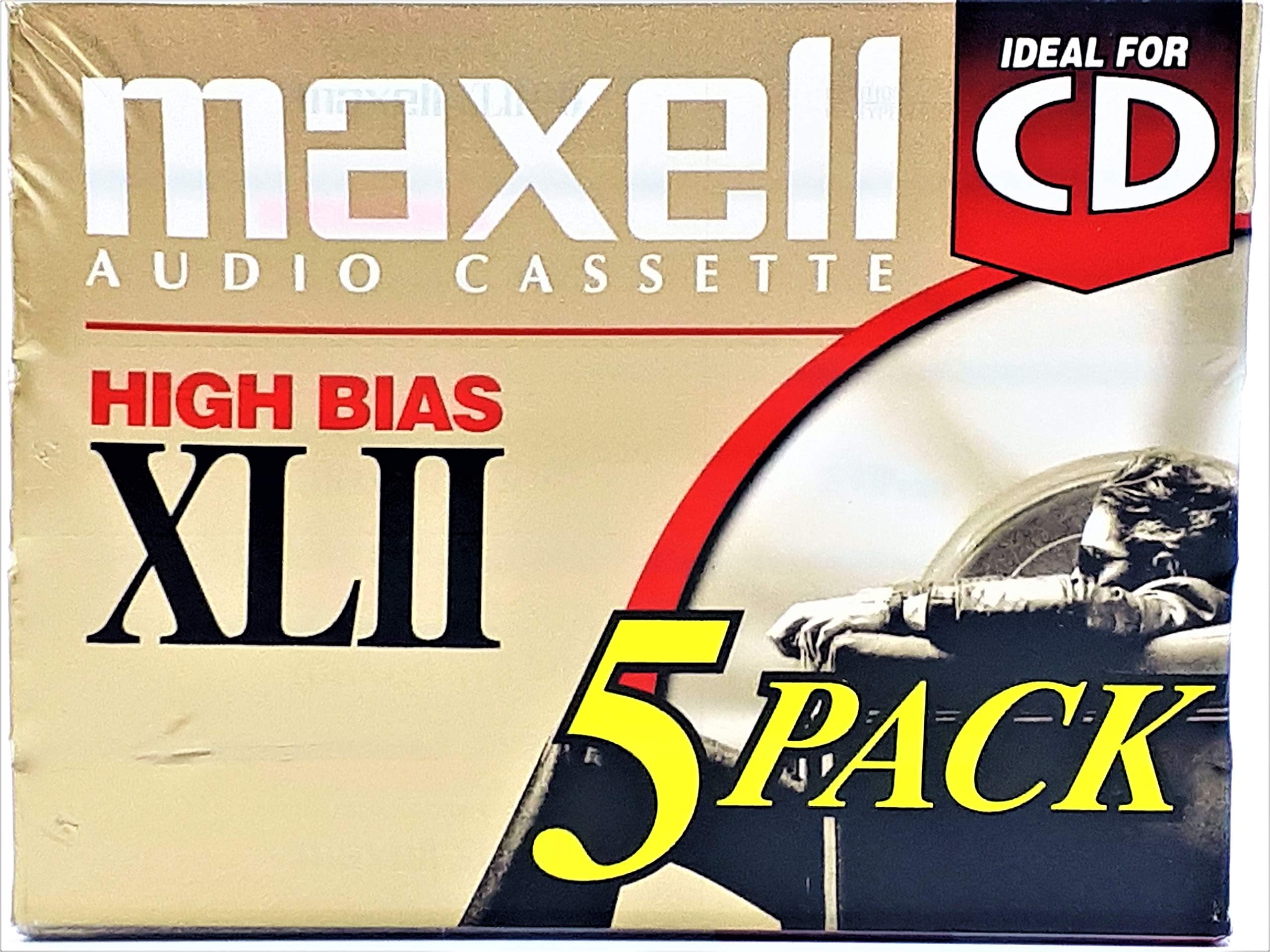 Xlii 90 High Bias Audio Cassette Tape -5-Pack