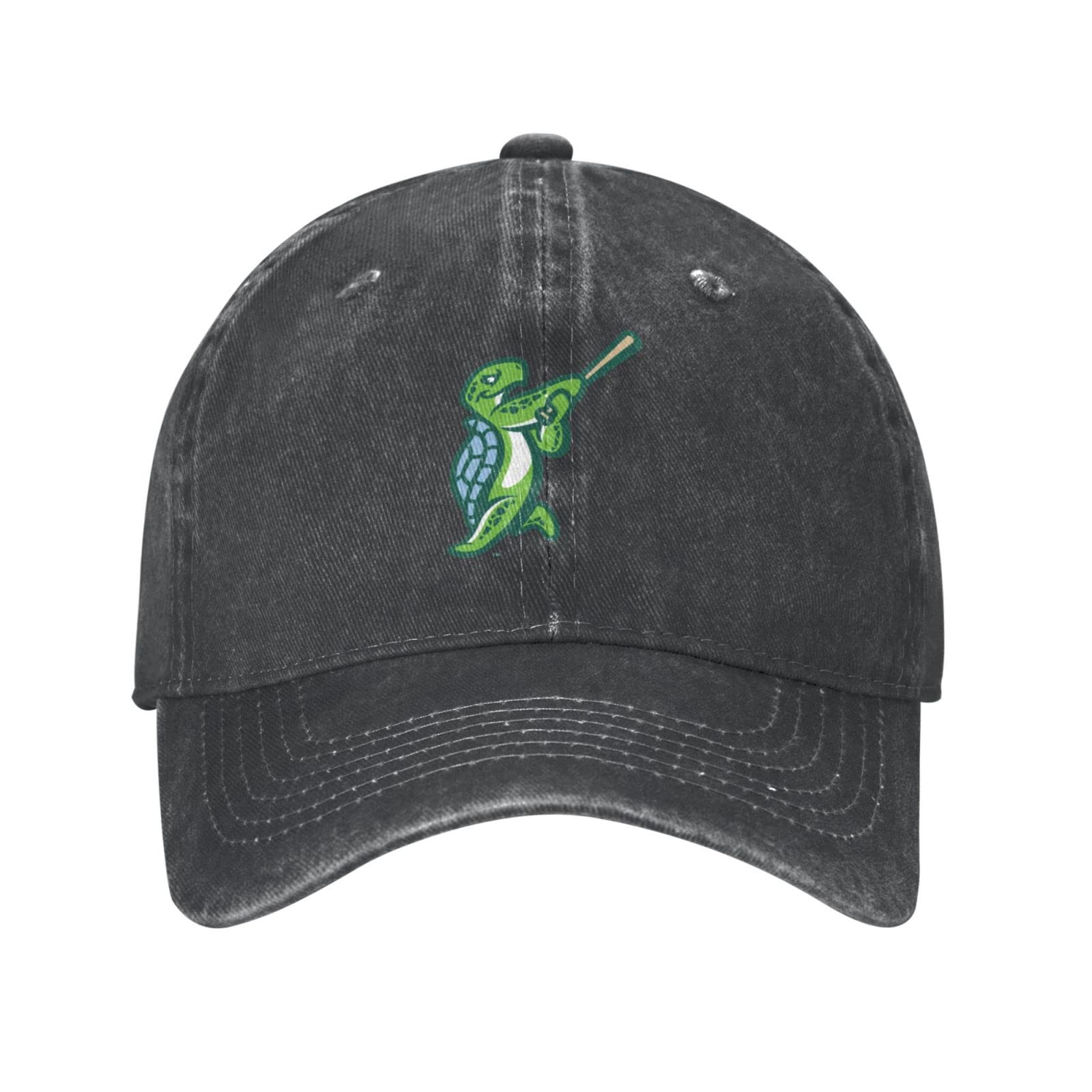 Daytona Tortugas Classic Cowboy Hat Washed Baseball-Cap Twill Adjustable Dad-Hat Black