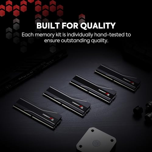 G.SKILL Trident Z5 Neo Series (AMD Expo) DDR5 RAM 64GB (2x32GB) 6000MT/s CL30-40-40-96 1.40V Desktop Computer Memory UDIMM - Matte Black (F5-6000J3040G32GX2-TZ5N)