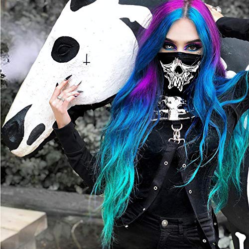 JUMISEE Women Goth Skeleton Hoodie Crop Top Iron Chain Long Sleeve Hooded Pullover Sweatshirt for Halloween Rave Festival Black