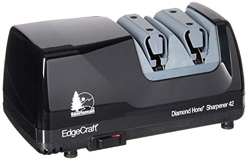 Chef'sChoice M42E EdgeCraft Diamond Hone Knife Shapener, 2-Stage, Black