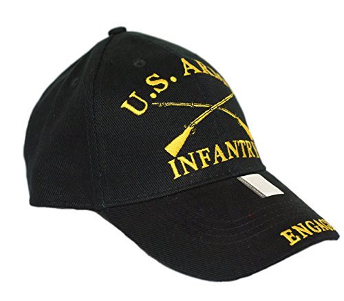 Moon US Army Infantry Crossed Rifles Branch Insignia Embroidered Hat Follow Me Engage Premium Quality Dad Hat For Men Women