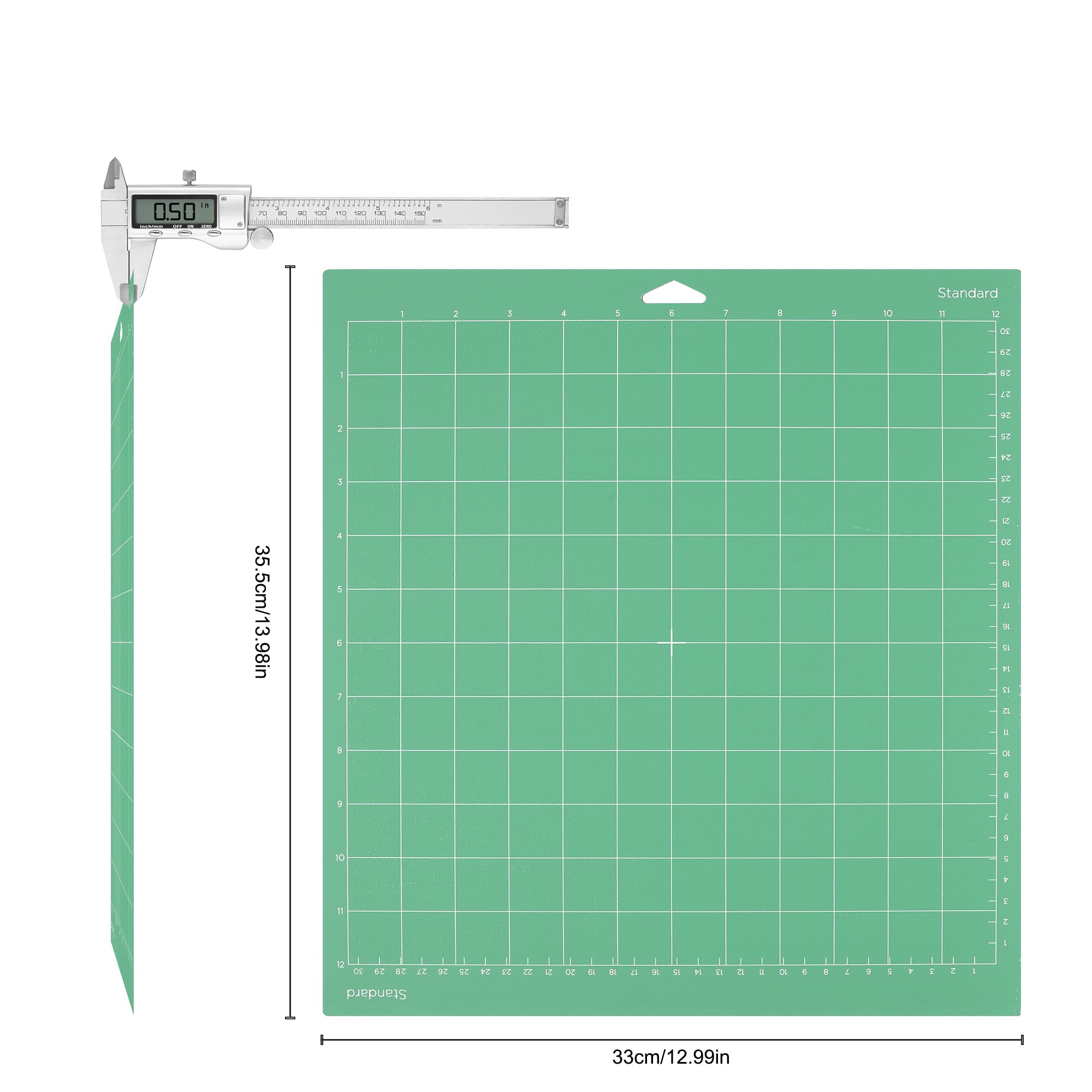 Cutting Mat for Cricut Maker 3/Maker/Explore 3/Air 2/Air/One,Sticky Quilting Cutting Mats Compatible with Cricut Machines (12X12in (3 pcs Standard Grip))