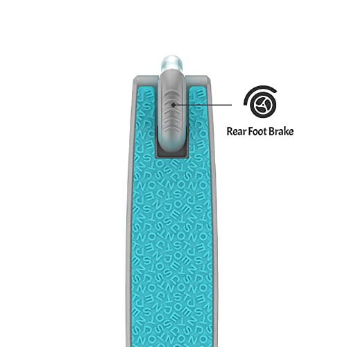 Jetson Scooters - Leo Kick Scooter (Blue) - Collapsible Portable Kids Push Scooter - Lightweight Folding Design with High Visibility RGB Light Up LEDs Wheels and Adjustable Height Handlebars