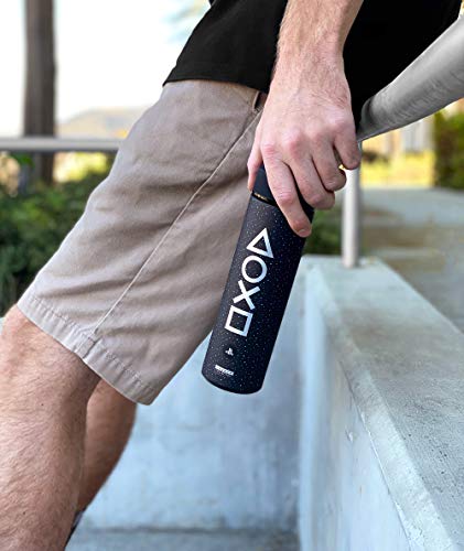Controller Gear Official Sony PlayStation 5 Launch Collection Merchandise Bundle - Wide Mouth Stainless Steel Water Bottle, PS5 Hat, Socks, Premium Tech Decals Gift Set - PlayStation 5