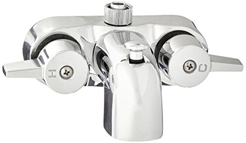 Heavy Duty 3 3/8" Centers Chrome Plated Diverter Clawfoot Tub Faucet