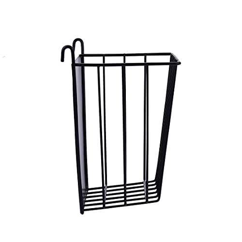 jezmozo Pet Hay Feeder for Rabbit Guinea Pigs Chinchilla Bunny Small Animal Basket with Hook Metal Grass Holder (1 Piece)