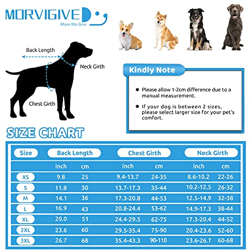 MORVIGIVE Camo Winter Dog Coat, Reversible Waterproof Dog Jacket Dog Cold Weather Coats, Warm Dog Puffer Jacket Reflective Dog Coat with Harness Built in for Small Medium Large Dogs