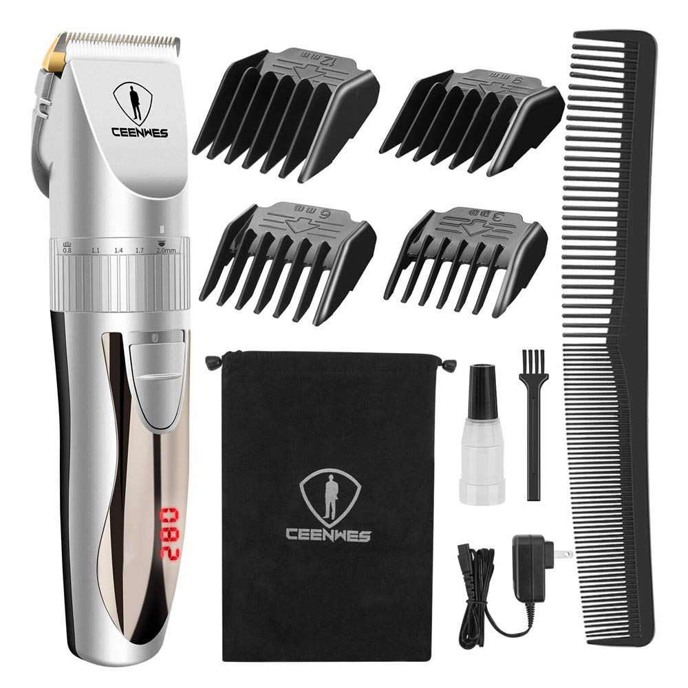 Ceenwes Hair Clippers Professional Cordless Quiet Hair Trimmers