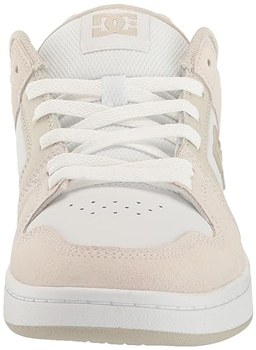 DC Women's Manteca 4 Low Skate Shoe, Grey/White, 6