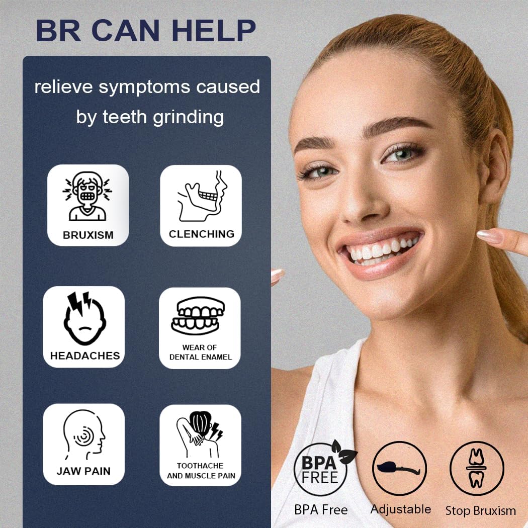 KOHEEL Adjustable Mouth Guard for Teeth Grinding and Clenching, No Boiling Night Guard, Stop Bruxism Dental Guard (2 Count)