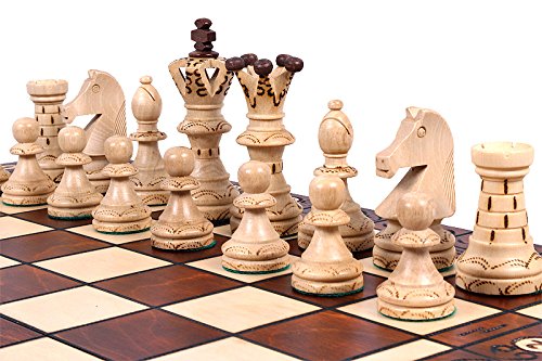 The Jarilo, Unique Wooden Chess Set, Pieces, Chess Board and Chess Piece Storage