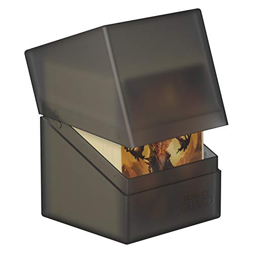 Ultimate Guard Boulder 100+, Deck Case for 100 Double-Sleeved TCG Cards, Onyx, Secure & Durable Storage for Trading Card Games, Soft-Touch Finish