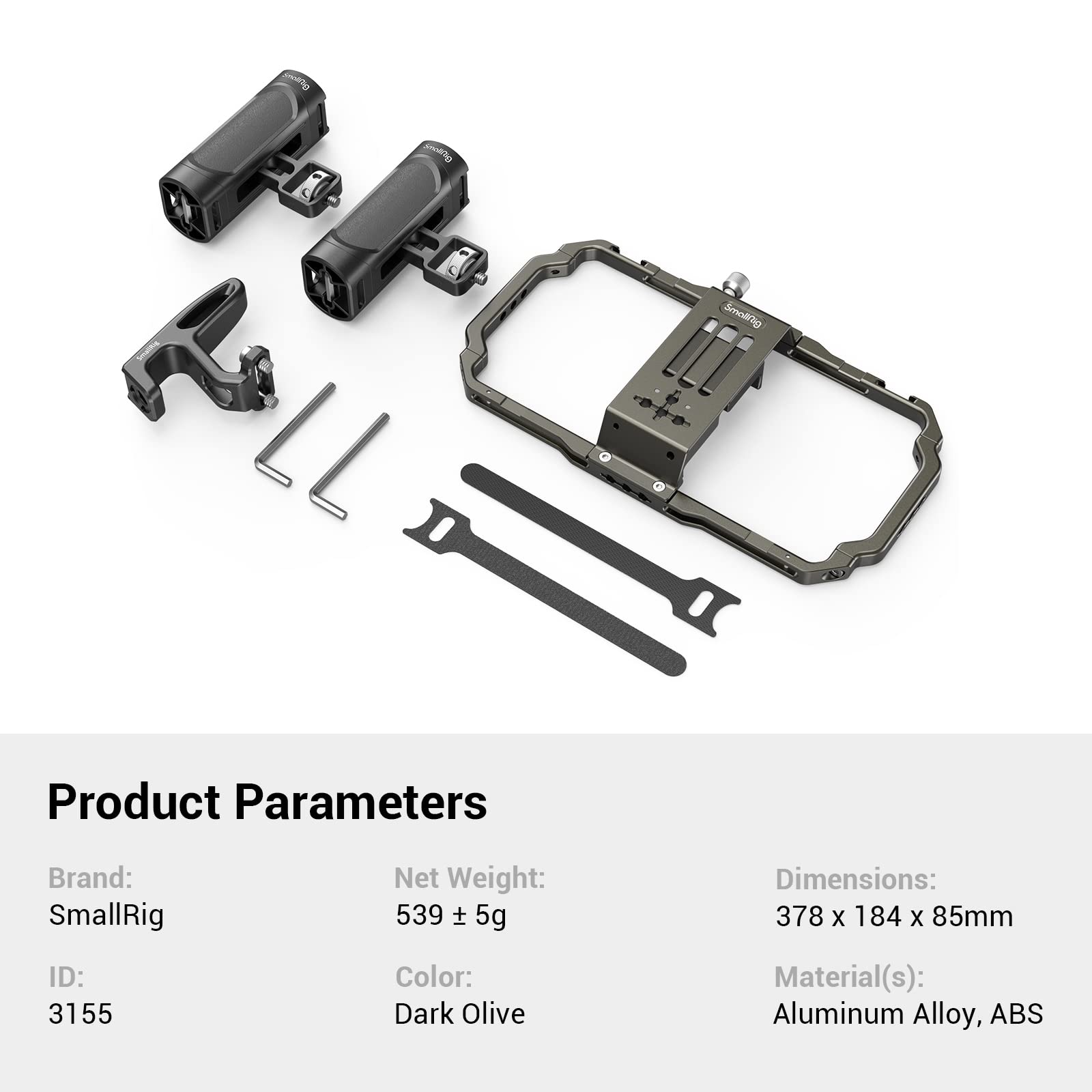 SmallRig Universal Phone Video Rig Kit for iPhone 16 15 14 13 12 Pro Max, Aluminum Handheld Phone Cage with Handles, Video Stabilizer Rig for Vlog Videography Live Streaming