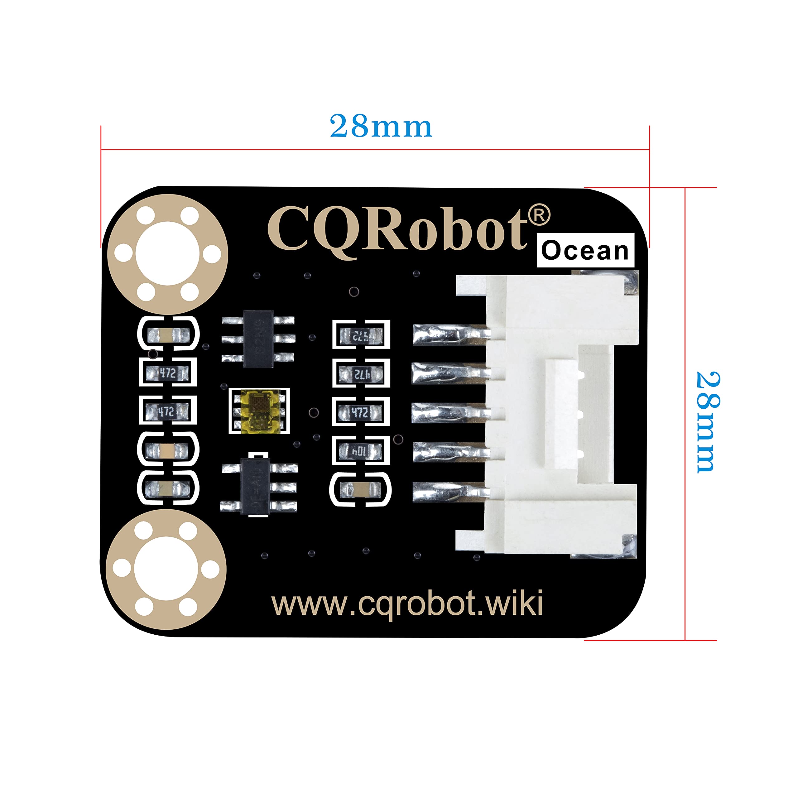 CQRobot Ocean: TSL25911FN Ambient Light Sensor Compatible with Raspberry Pi, Arduino, STM32. 0 to 88000Lux Detection Range, 600M: 1 Wide, for Industry, Mobile Phone, Computer, Lighting, GPS, etc.
