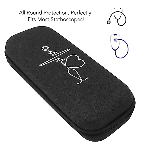 Hard Stethoscope Case Large Stethoscope Carrying Case Shockproof EVA Stethoscope Storage Bag for Nurse Accessories
