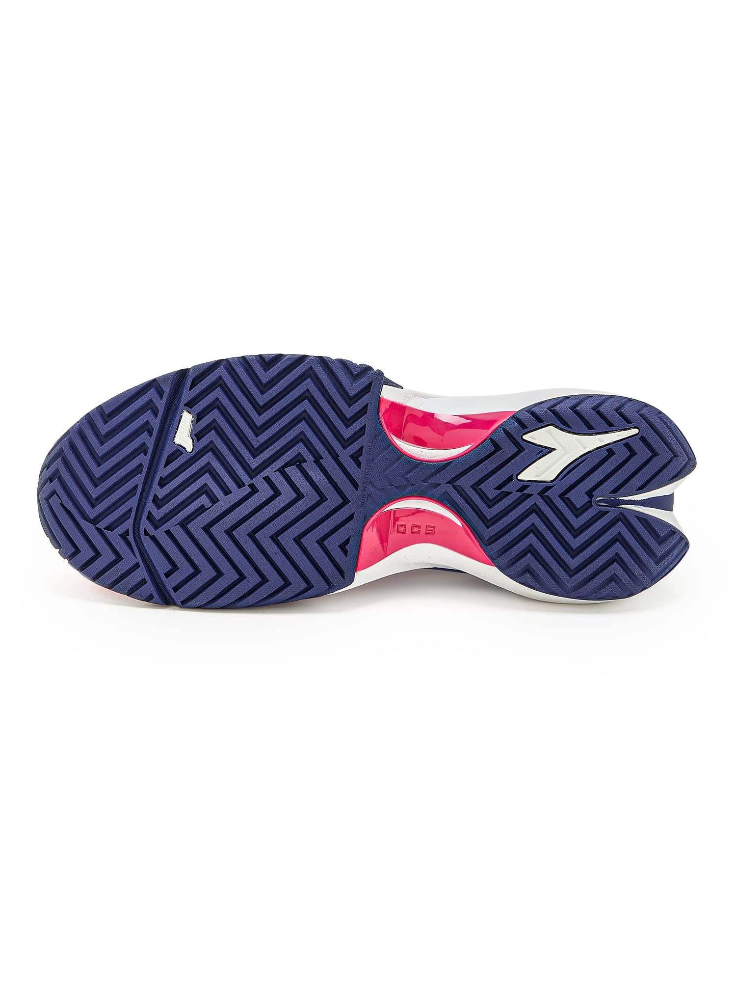 Diadora Women's Finale All Ground Tennis Shoe (Pink Yarrow/White/Blueprint, 7.5)