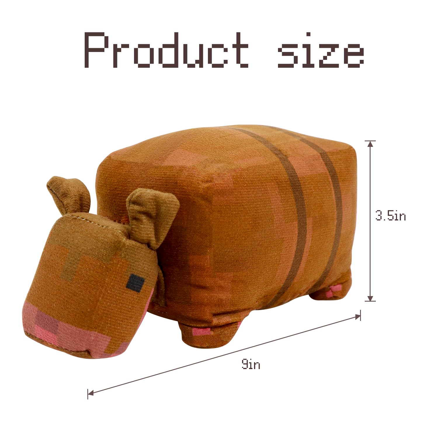 Generic Plush Armadillo Plush Stuffed Toy Soft Throw Pillow Decorations for Video Game Fans, Kids Birthday Party Favor Preferred Gift for Holidays
