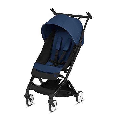 CYBEX Libelle Stroller, Ultra-Lightweight Stroller, Small Fold Stroller, Hand Luggage Compliant, Compact Fits CYBEX Car Seats (Sold Separately), Infants 6 Months+, Navy Blue
