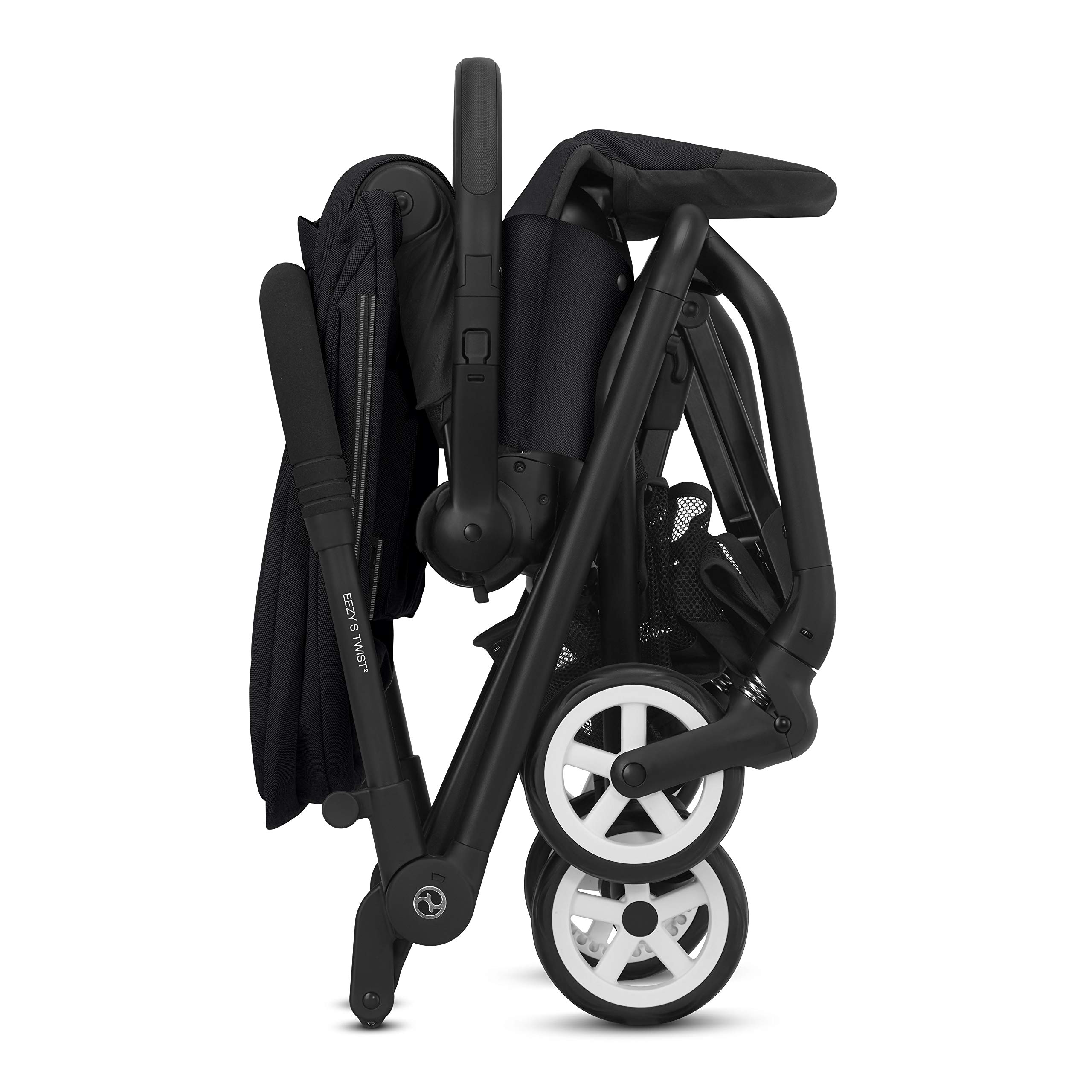 CYBEX Eezy S Twist 2 Stroller, 360° Rotating Seat, Parent Facing or Forward Facing, One-Hand Recline, Compact Fold, Lightweight Travel Stroller, Stroller for Infants 6 Months+, River Blue