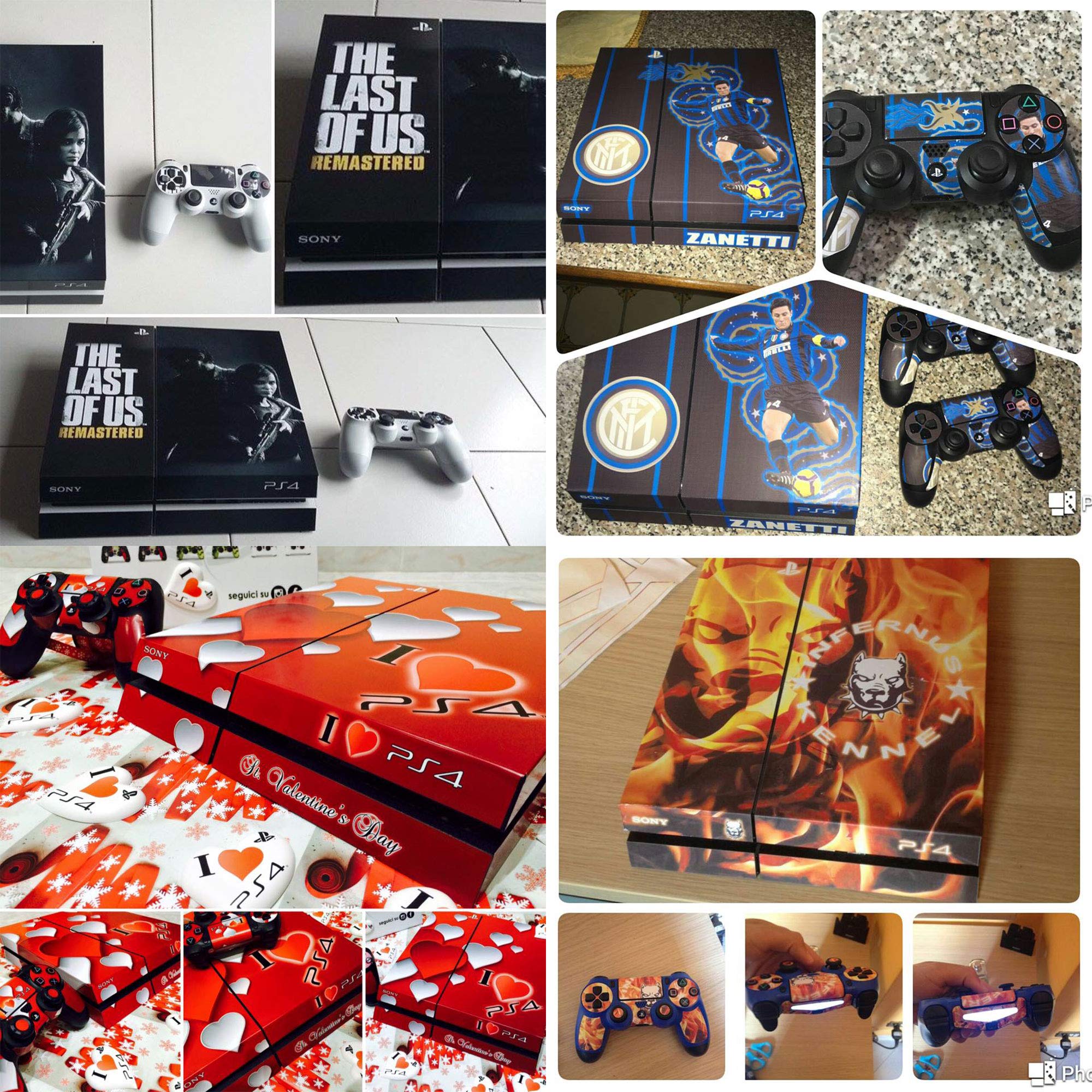 Skin Ps4 Old - Lionel Messi FC BARCELLONA - Limited Edition Decal Cover ADESIVA Playstation 4 Slim Sony Bundle
