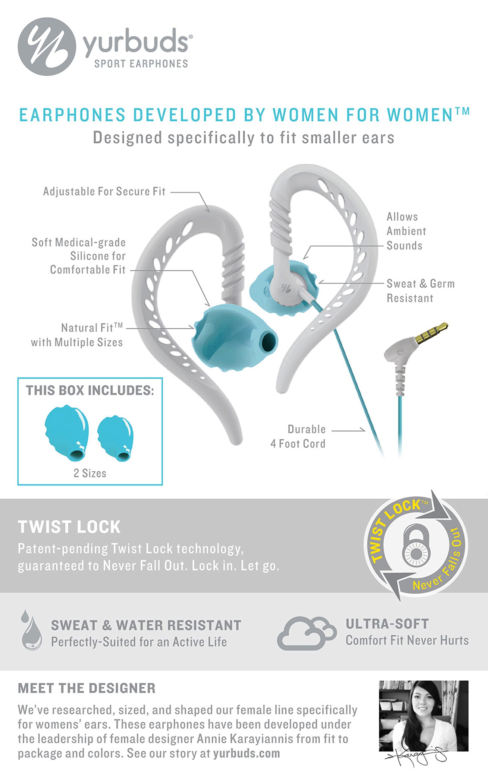 Yurbuds Focus Aqua