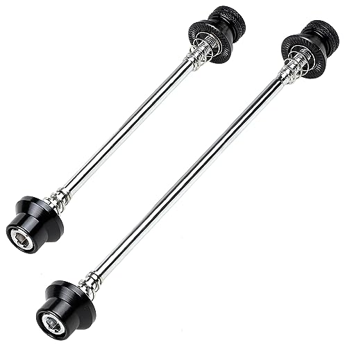 CyclingDeal Bike Bicycle Wheel Hub Non Quick Release Lock Skewers Set 5mm - Prevent Removing Wheels by Hands - for Road Bikes