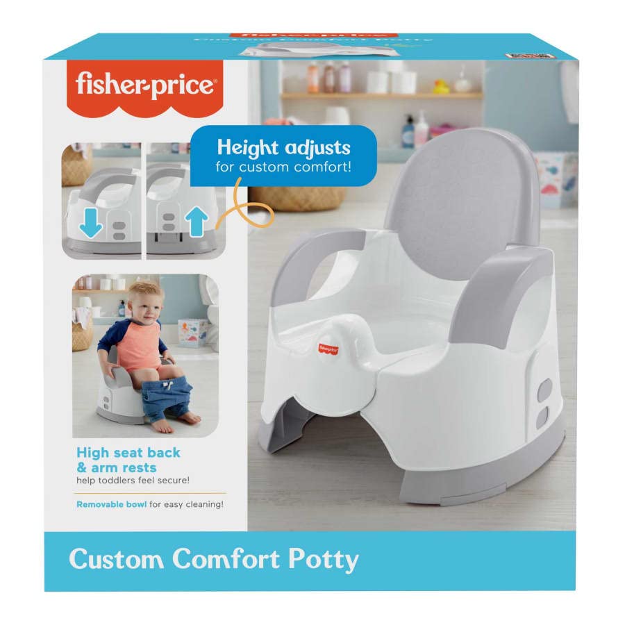 Fisher Price HBD73 Custom Comfort Potty With Adjustable Seat, High Back And Arm Rests