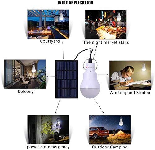 Solar Camping Light for Balcony Deck Patio Umbrella Lights Garden Shed Barn Outdoor Indoor Night Light Emergency Pet House Light