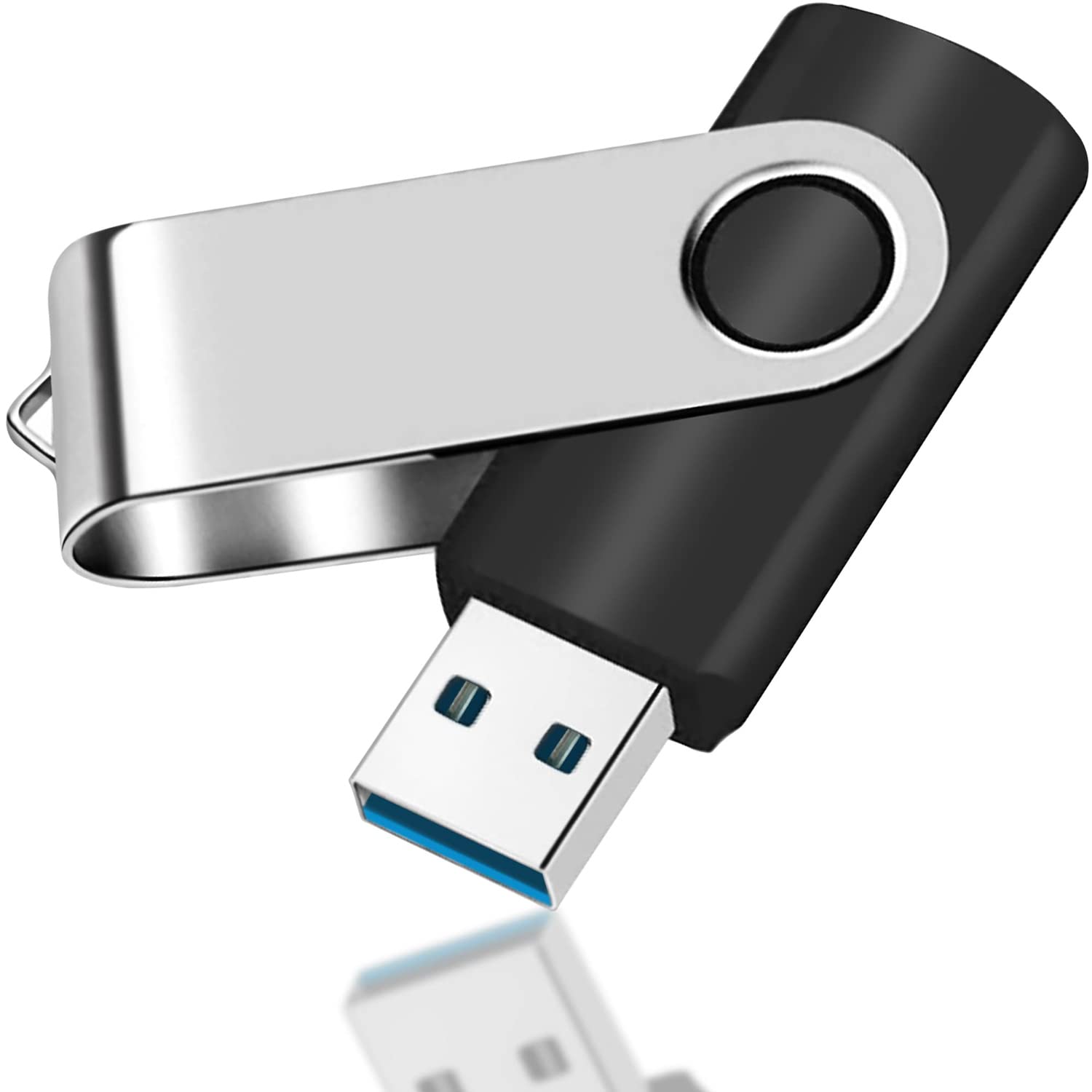 Flash Drive High-Speed Thumb Drive Waterproof Memory Stick Metal USB Drive Data Storage with Keychain Design Pen Drive Jump Drive for Data Backup and Transfer for PC/Laptop