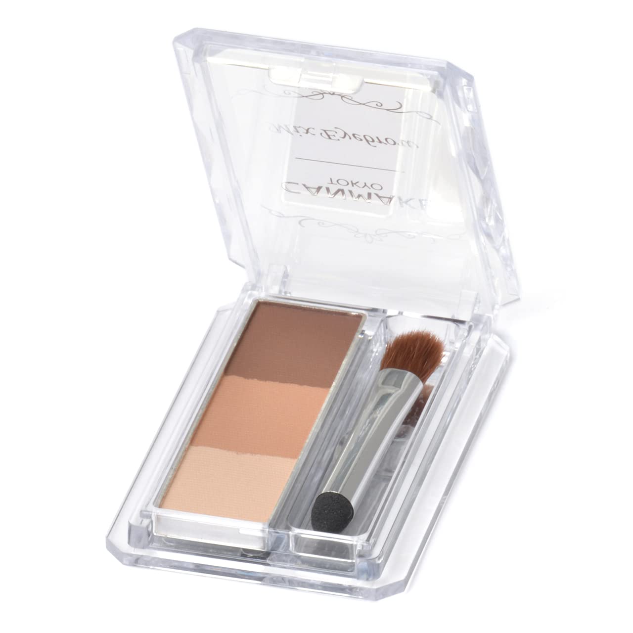 CANMAKE Mix Eyebrow, 3-Color Eyebrow Palette, 0.10 oz (3.0 g) (05 Mocha Brown)