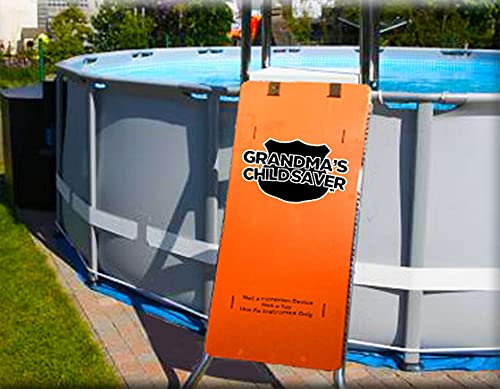 Grandma's Child Saver - Expert Pool Safety - Pool Ladder Guard - Child Protector - Prevent Drowning, Orange