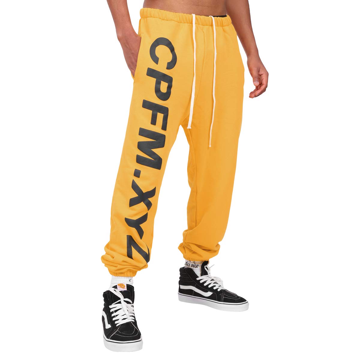 cpfm.xyz Yoga Joggers Sweatpants Outdoor Original Print Lounge Pants Yellow