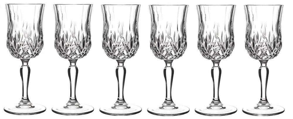 Lorren Home Trends Opera Red Wine Glass, Set of 6