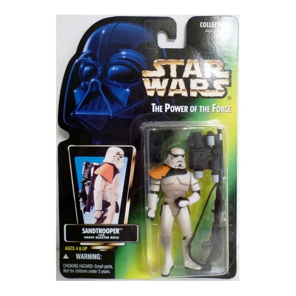 Star Wars A New Hope Power of the Force POTF2 Collection 1 Sandtrooper with Heavy Blaster Action Figure [Hologram Card]
