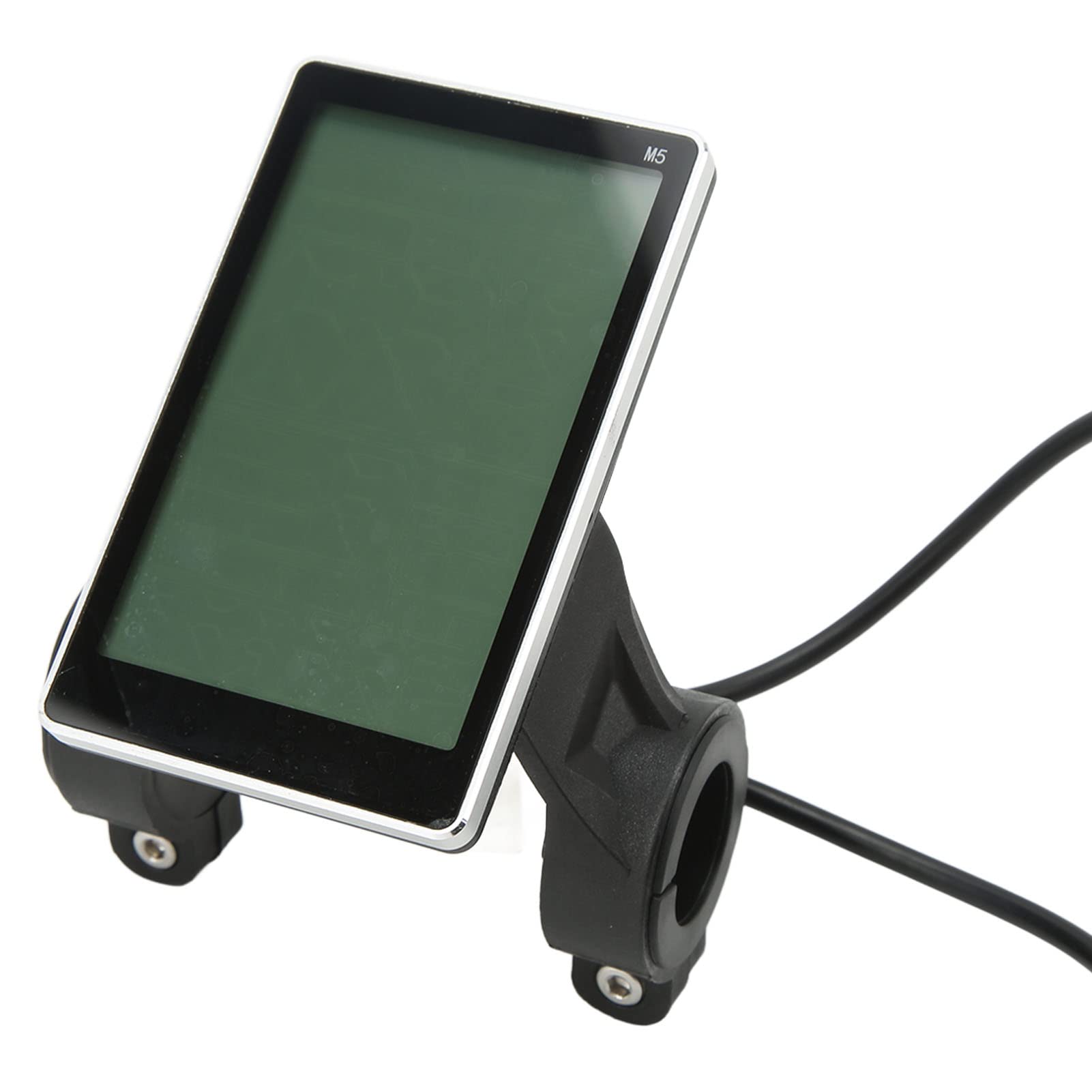 DAUERHAFT M5 LCD Panel Screen, Electric Bike LCD Meter Easy to Install Waterproof 5 Pin for 22.2mm Electric Bikes