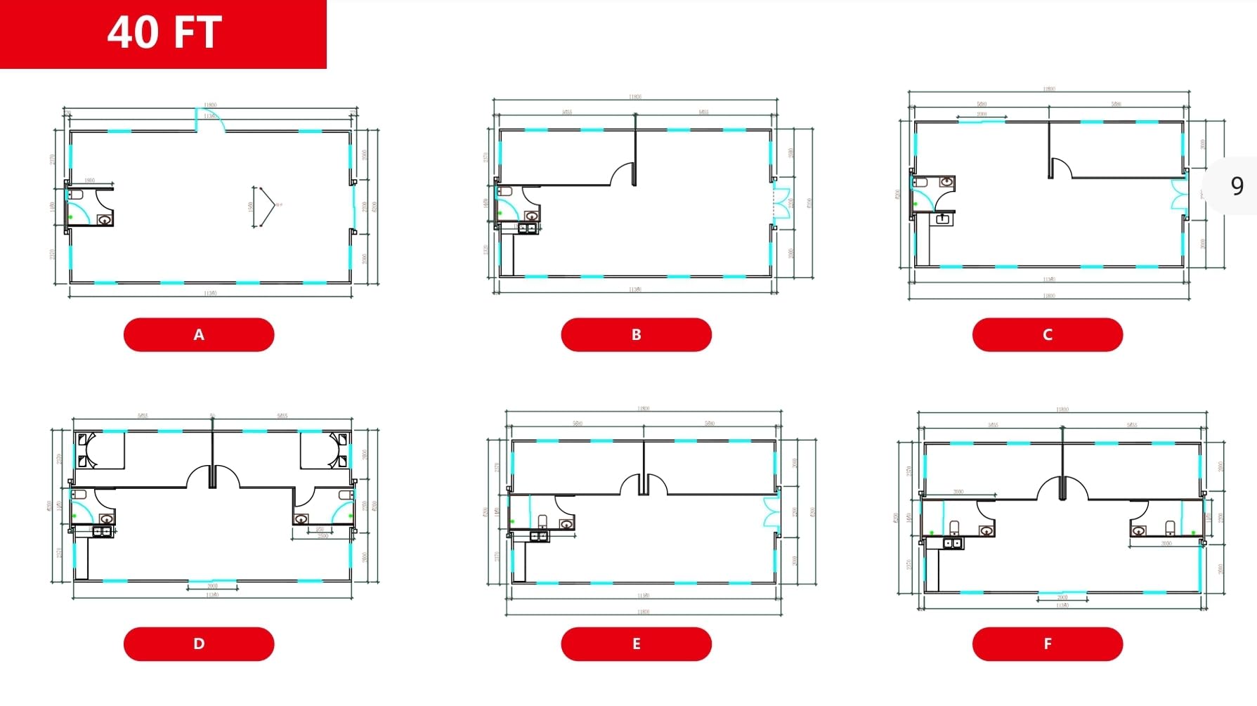 Generic SIRKAAR Luxury Prefab Villa, Modular Shipping Container House, Living Room, Bathroom, Kitchen, 40 Feet