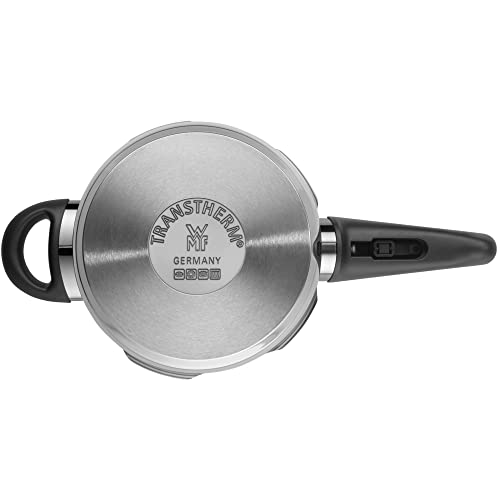 WMF Perfect Pressure Cooker Induction 4.5 L, Pressure Cooker, Large Cooking Signal, 2 Cooking Levels, Removable Lid Handle, Cromargan Stainless Steel