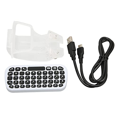 DAUERHAFT Wireless Controller Keyboard, Ergonomic Design Type C Charging Port Controller Keyboard DC 5V Bluetooth Pairing Sensitive for Game Controller