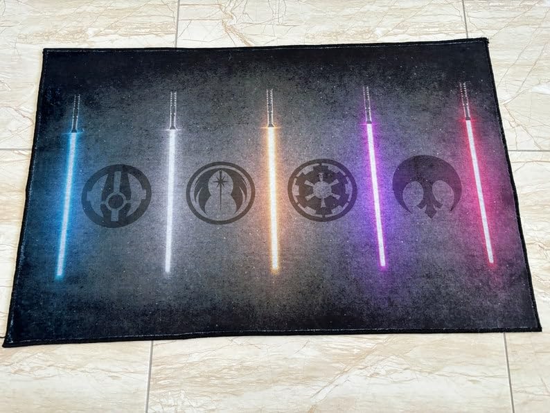 Generic Starwars Rug, Starwars Emblem Rug, Boys Room Rug NL396.3 (47βx70β)=120x180cm = 3.9 ft x 5.9 ft