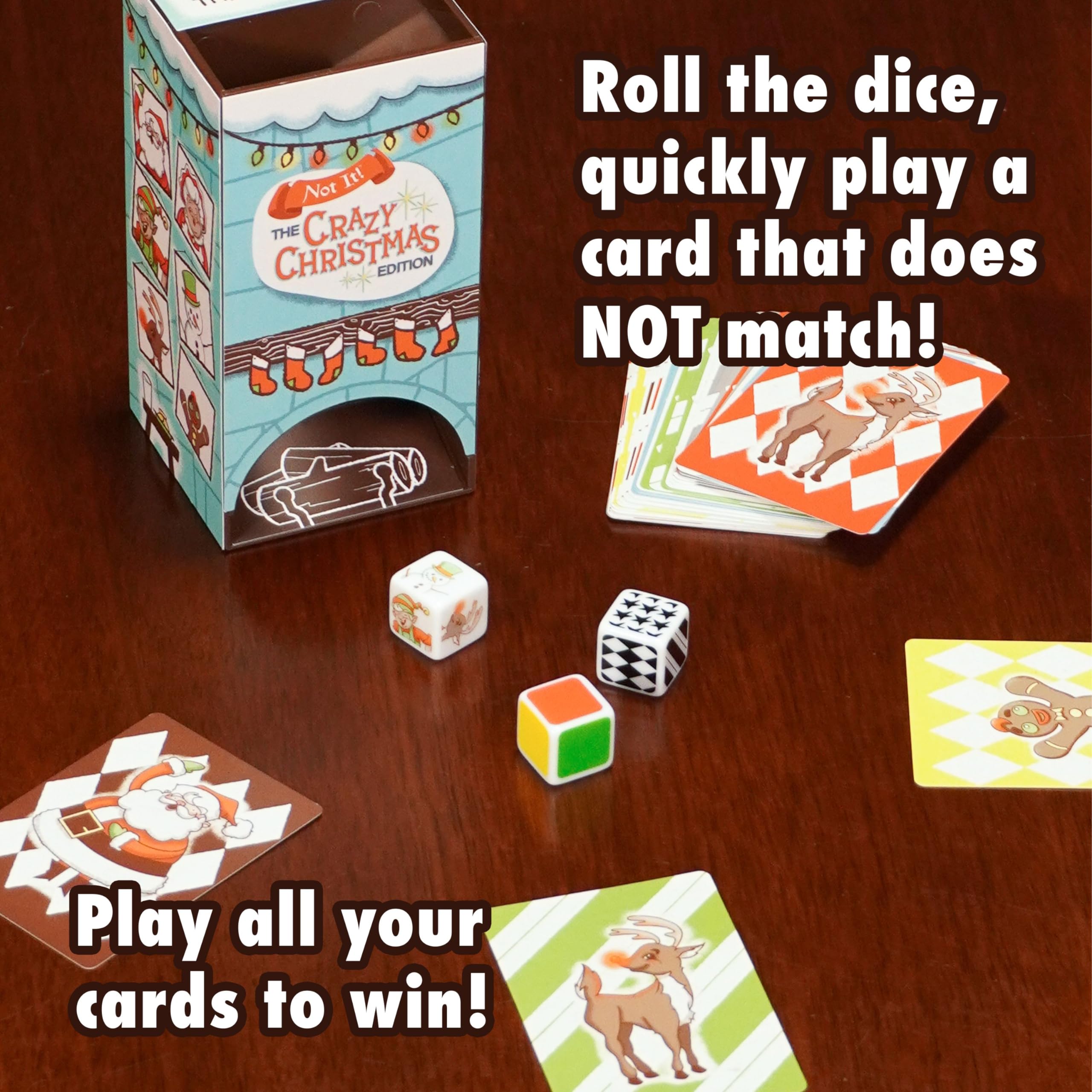 The Good Game Company Not It! The Crazy Christmas Edition - Dice Tower, Fast Paced Family Game