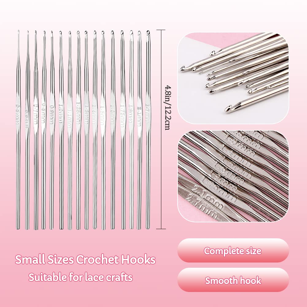 Crochet Hooks, Ergonomic Crochet Hook Set, 99 Pack Crochet Kit for Beginners, Soft Grip Crochet Hooks Set, Crocheting Supplies for Beginners Knitting Yarn Lovers