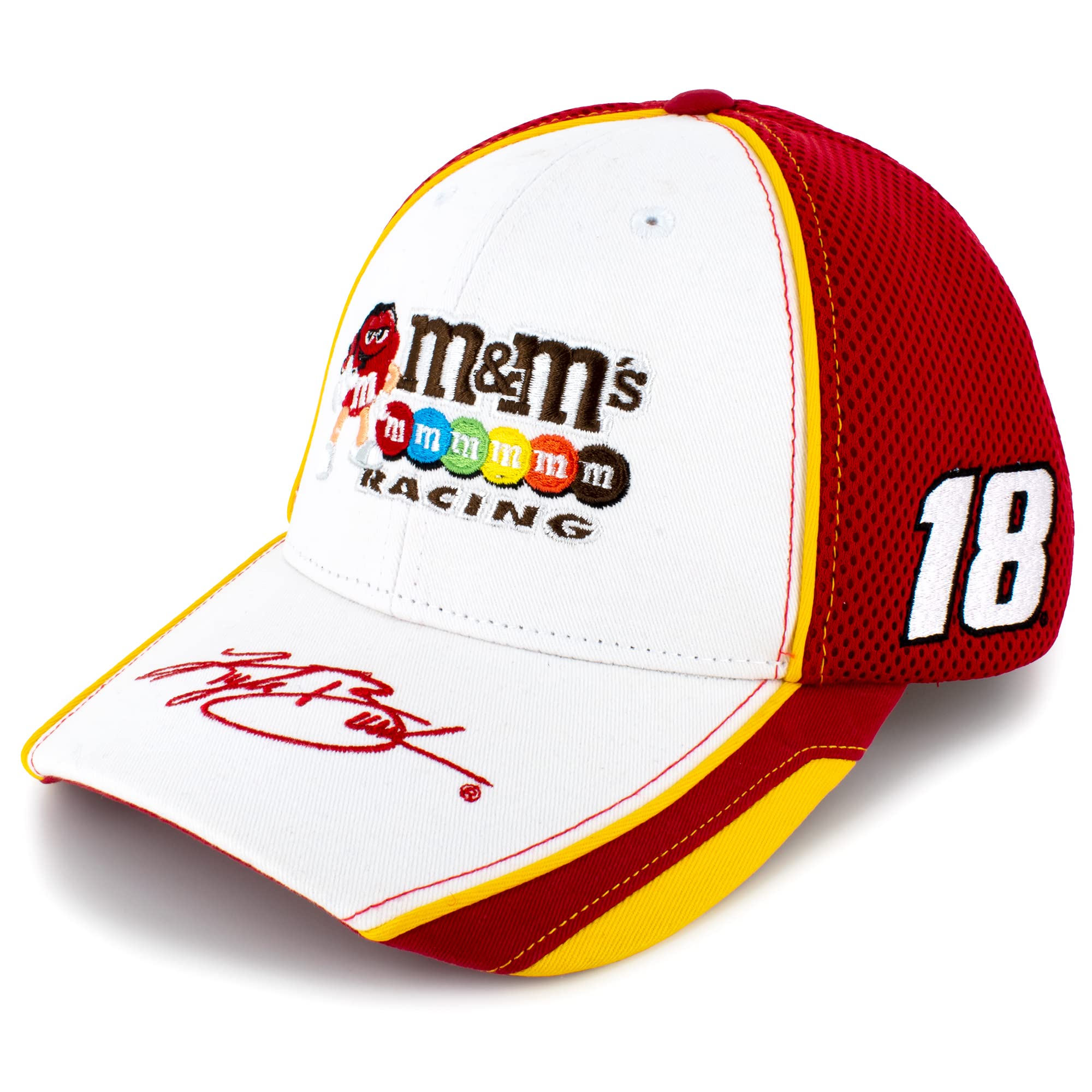 Checkered Flag Kyle Busch 2022 Element Mesh Hat Red/White