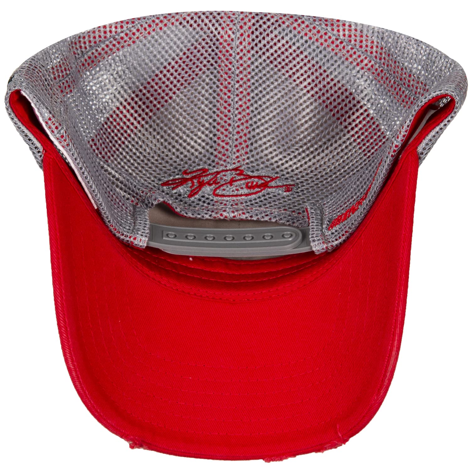 Checkered Flag Sports NASCAR 2022 Vintage Patch Trucker Mesh Adjustable Hat Cap-Kyle Busch #18