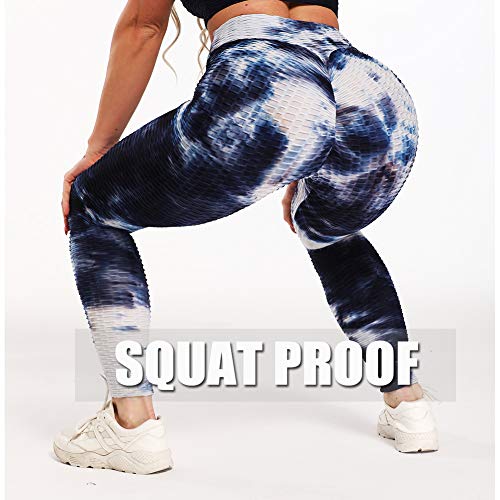 SEASUM Women's High Waist Yoga Pants Tummy Control Slimming Booty Leggings Workout Running Butt Lift Tights S