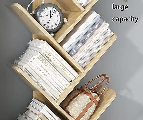 VERAMY 11 Tier Tree Bookshelf Tall Bookshelf 63.4 Inch Floor Standing Bookcase Large Capacity Bookshelf Organizer Shelves Storage Rack for Bedroom Living Room Study Room