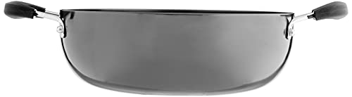 Eris EHDF314 Hard Anodized 8.5" Deep Fry Pan/Kadhai, Black