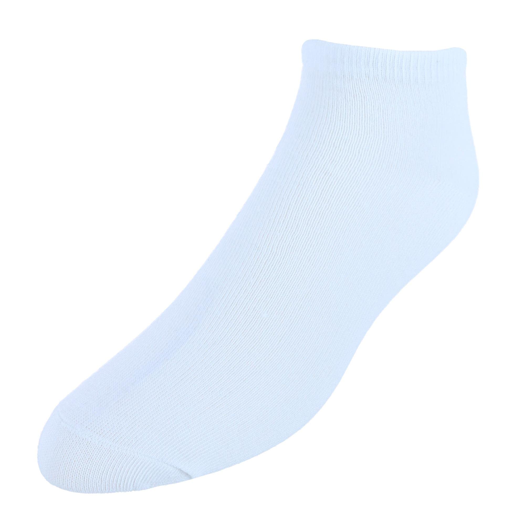 CTM® Men's Quarter Cut Athletic Comfort Socks (5 Pairs), Multiple