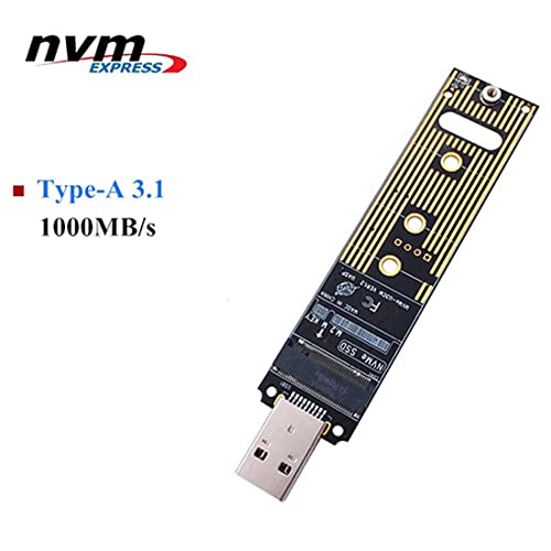 Frobea 1 Set Internal Riser Card 10Gbps USB3.1 Gen 2 for M2 NVMe 2230 2242 2260 2280 SSD